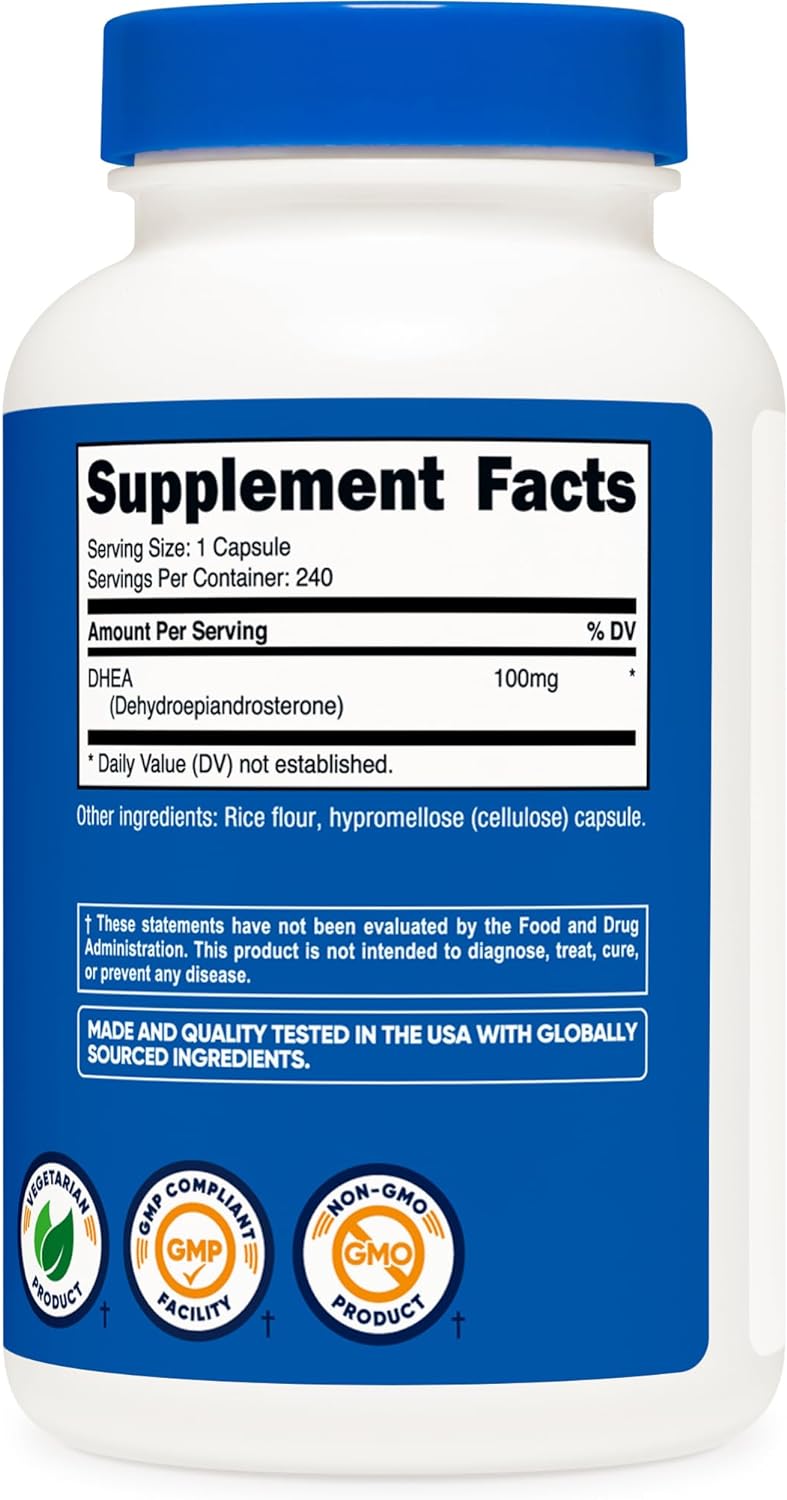 Nutricost DHEA 100 mg, 240 cápsulas – Beauty Store Peru