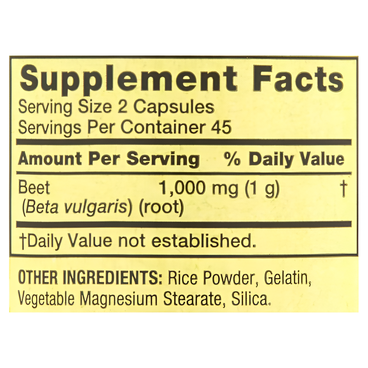 Spring Valley beet root 1000mg, 90 capsulas – Beauty Store Peru