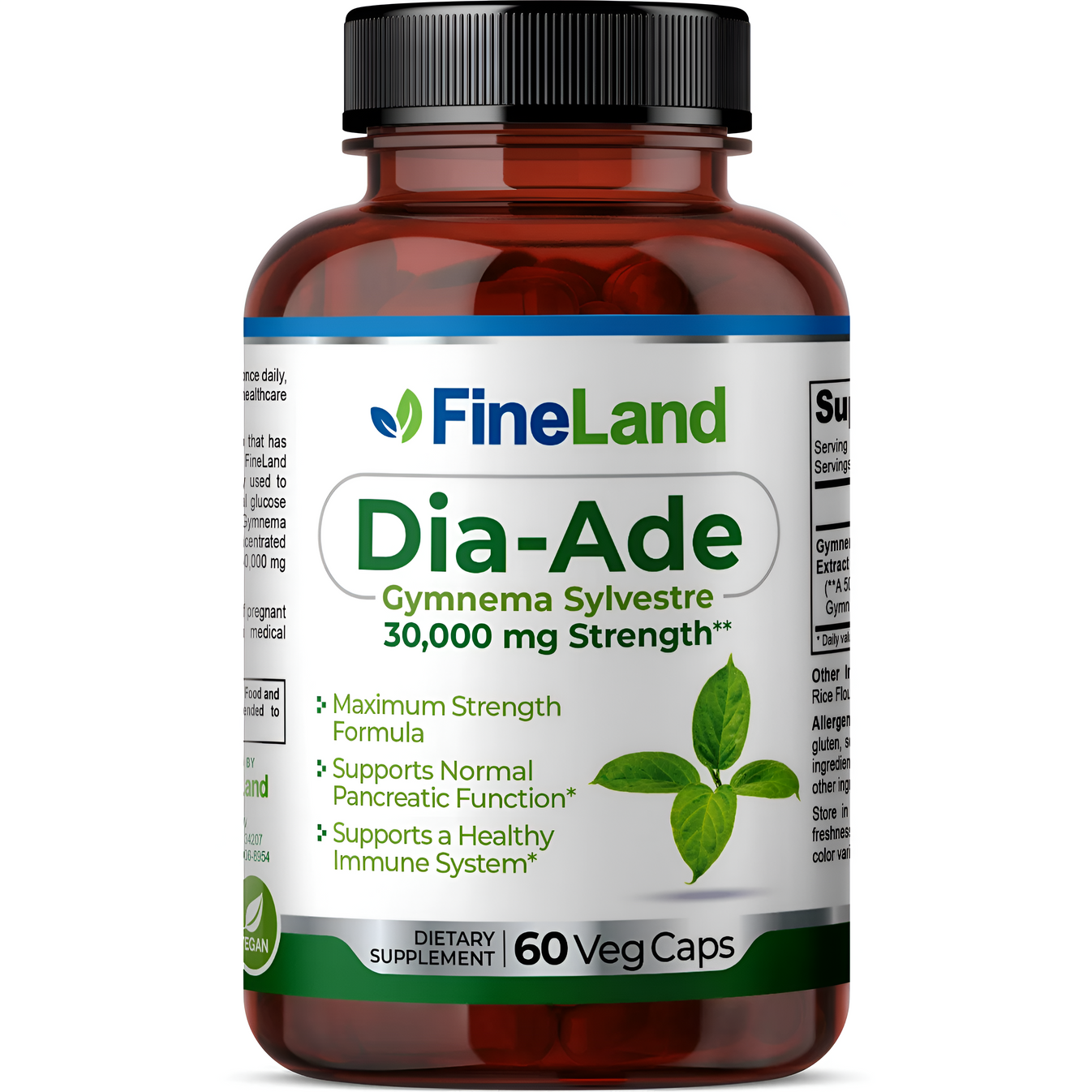 Dia-Ade gimnema sylvestre Fineland , 60 capsulas – Beauty Store Peru