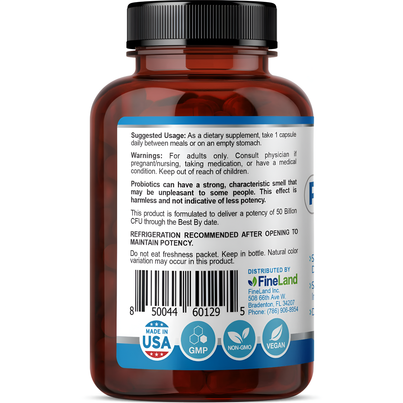 Probillion Fineland 50 billones de CFU vivas , 30 Capsulas – Beauty ...