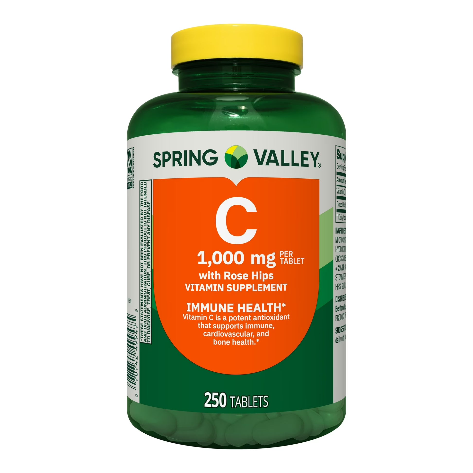 Spring Valley Vitamina C 1000 mg 250 Tabletas – Beauty Store Peru