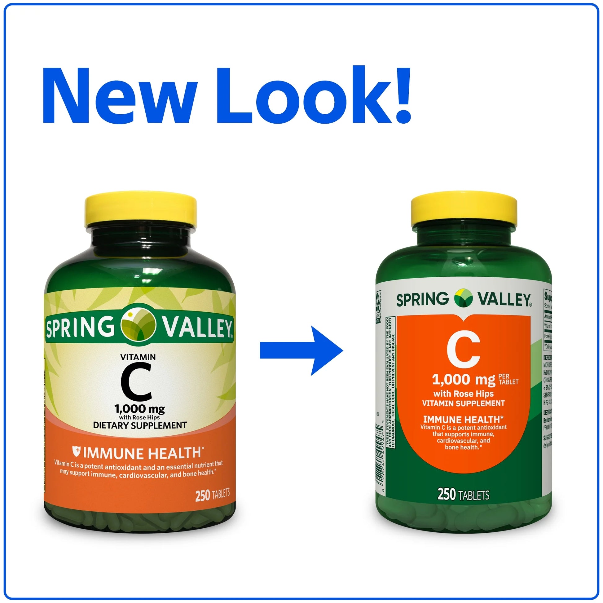 Spring Valley Vitamina C 1000 mg 250 Tabletas – Beauty Store Peru
