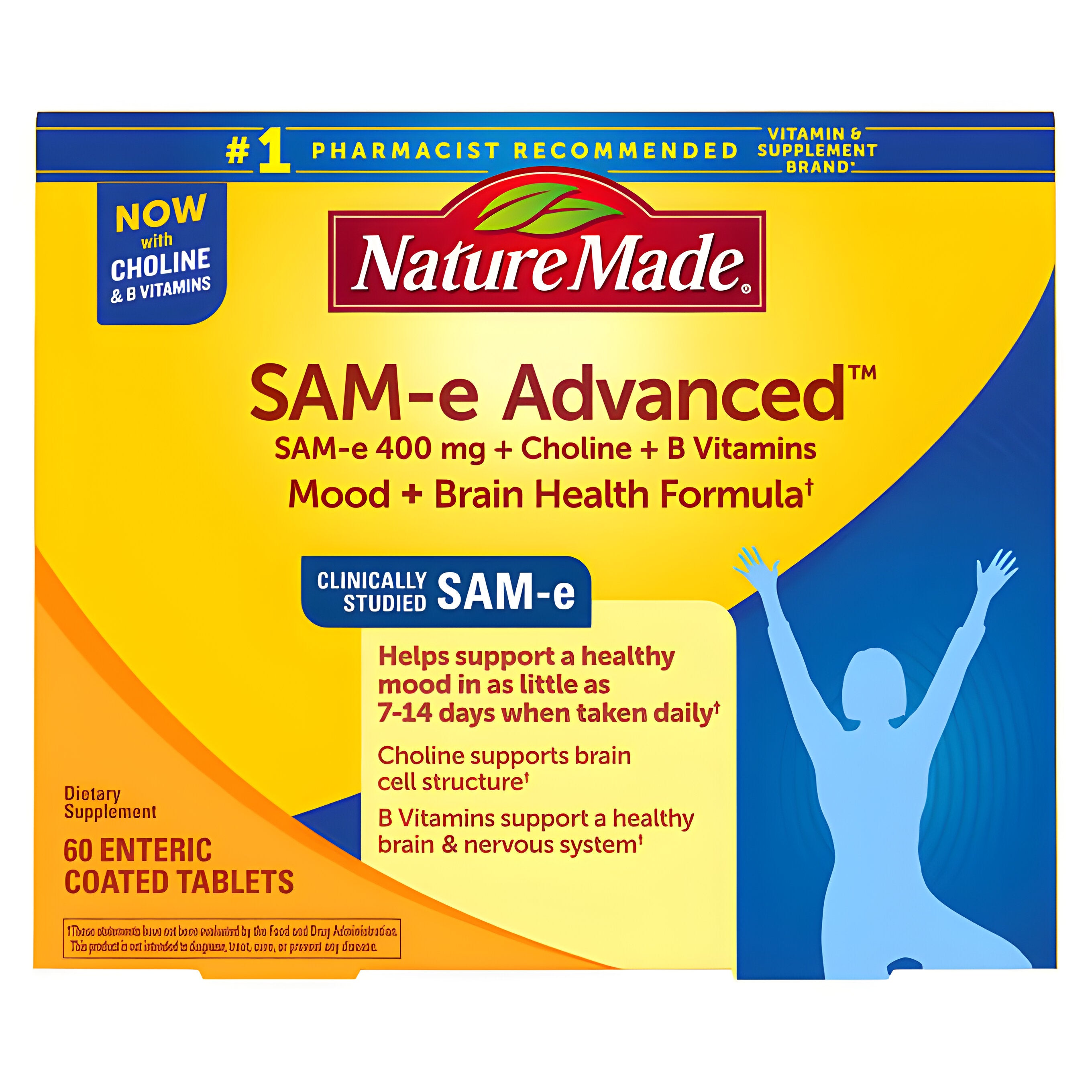 SAM-e Advanced 400 mg. Nature Made - 60 tabletas – Beauty Store Peru